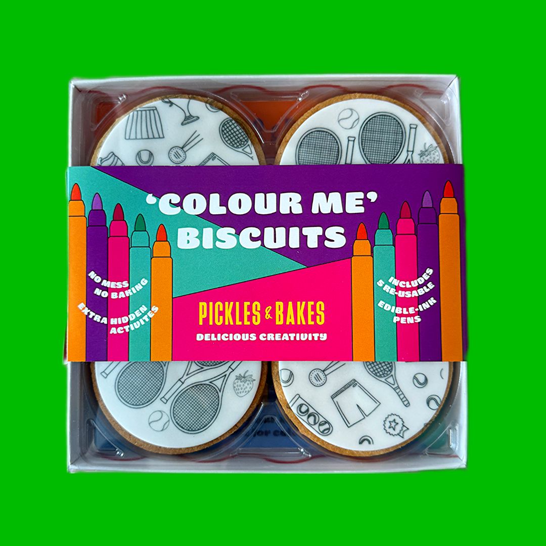 Tennis 'Colour Me' Biscuits – Pickles & Bakes Limited